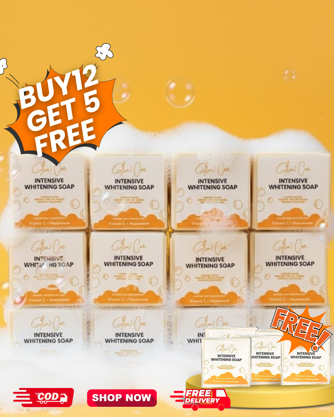 Glow Cee Intensive Soap (Bundle) – Glow with FAB